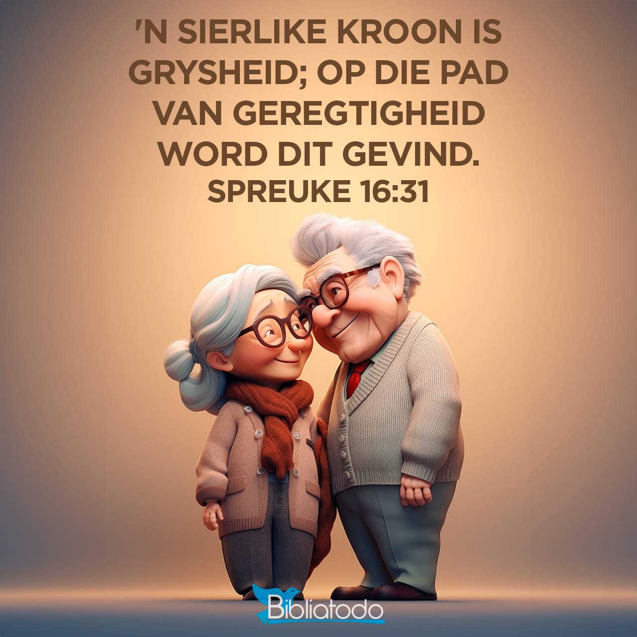Spreuke 16:31 AFR53 - Grysheid is 'n sierlike kroon; dit word gevind op ...