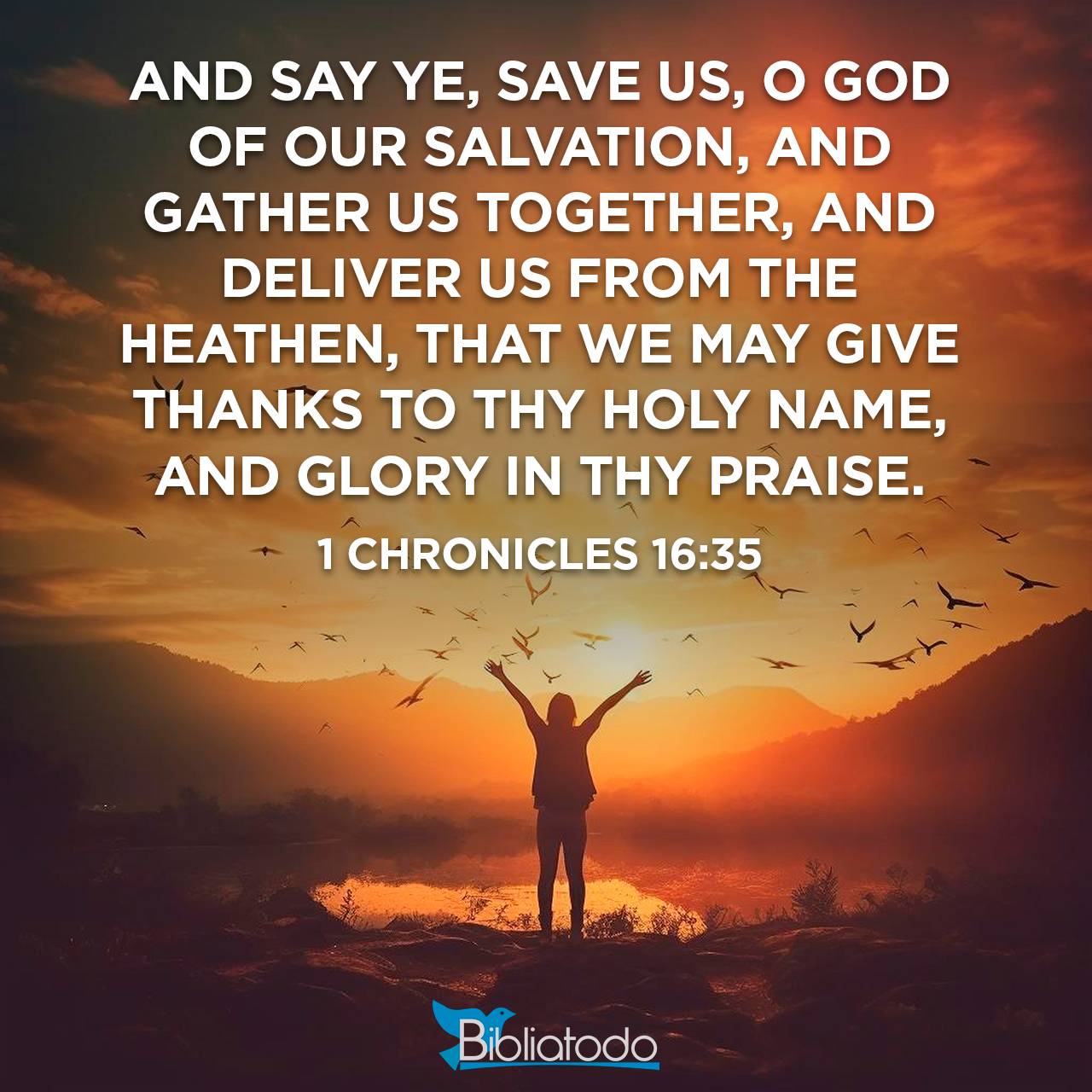 1 Chronicles 16:35 Bible Cross References | Connecting Verses Across ...