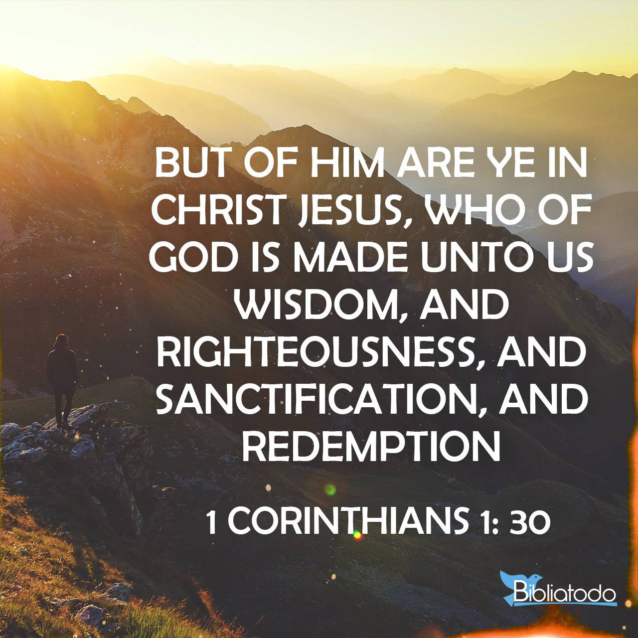 1 Corinthians 1:30 Rotherham - But, of him, are, ye, in Christ Jesus ...