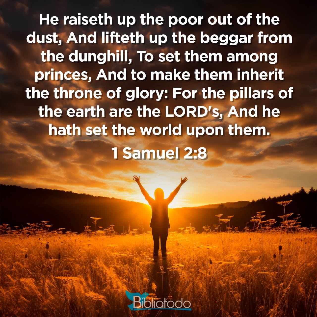 1 Samuel 2:8 NWT - A Raiser of a lowly one from the dust; From the ...