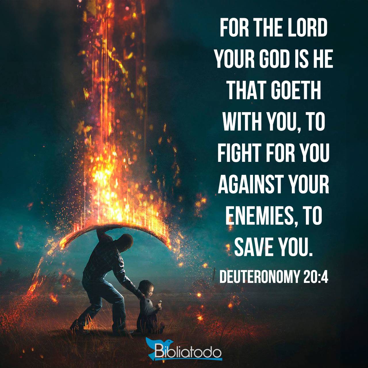 Deuteronomy 20:4 NIV - For the Lord your God is the one who goes with you to fight for you ...