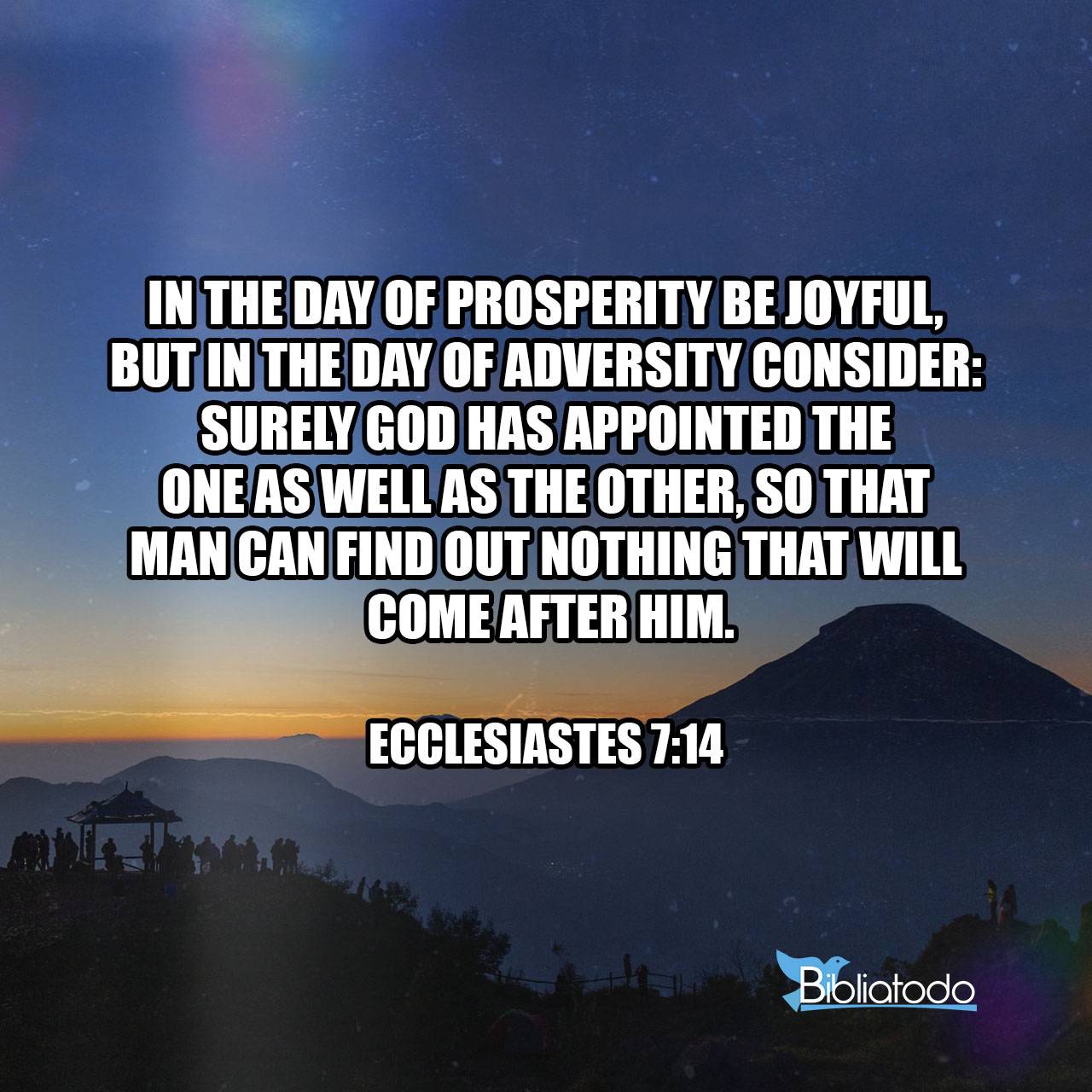 Ecclesiastes 7:14 Bible Cross References | Connecting Verses Across ...