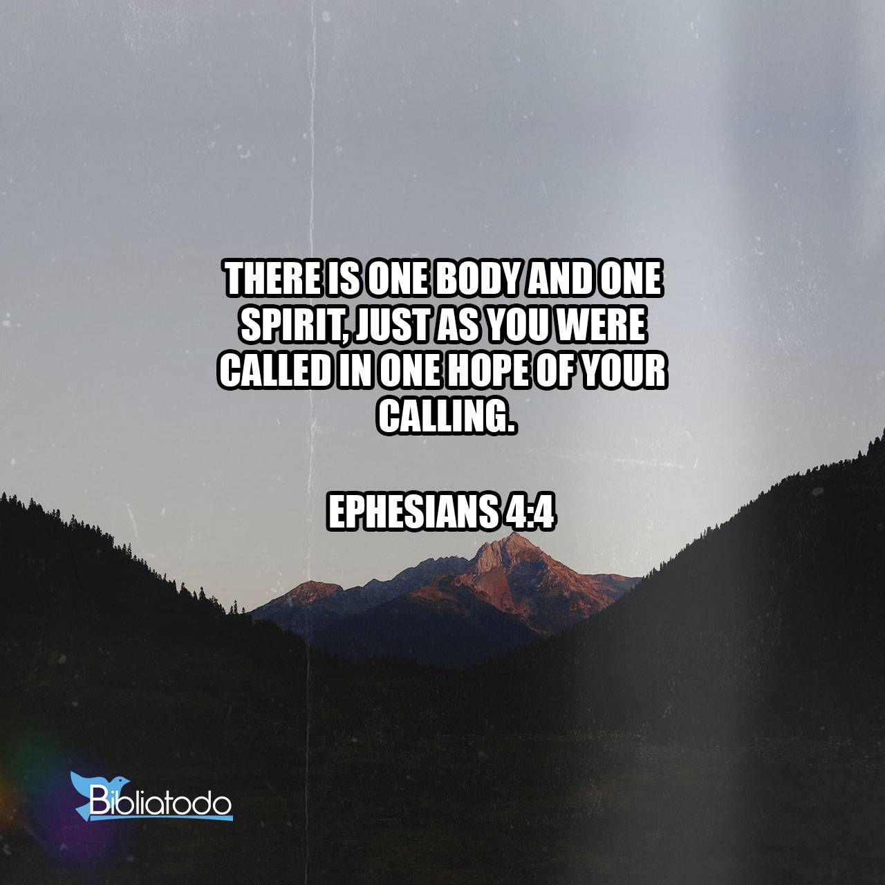 Ephesians 4:4 FBV - For there's one body, and one Spirit, just as you ...