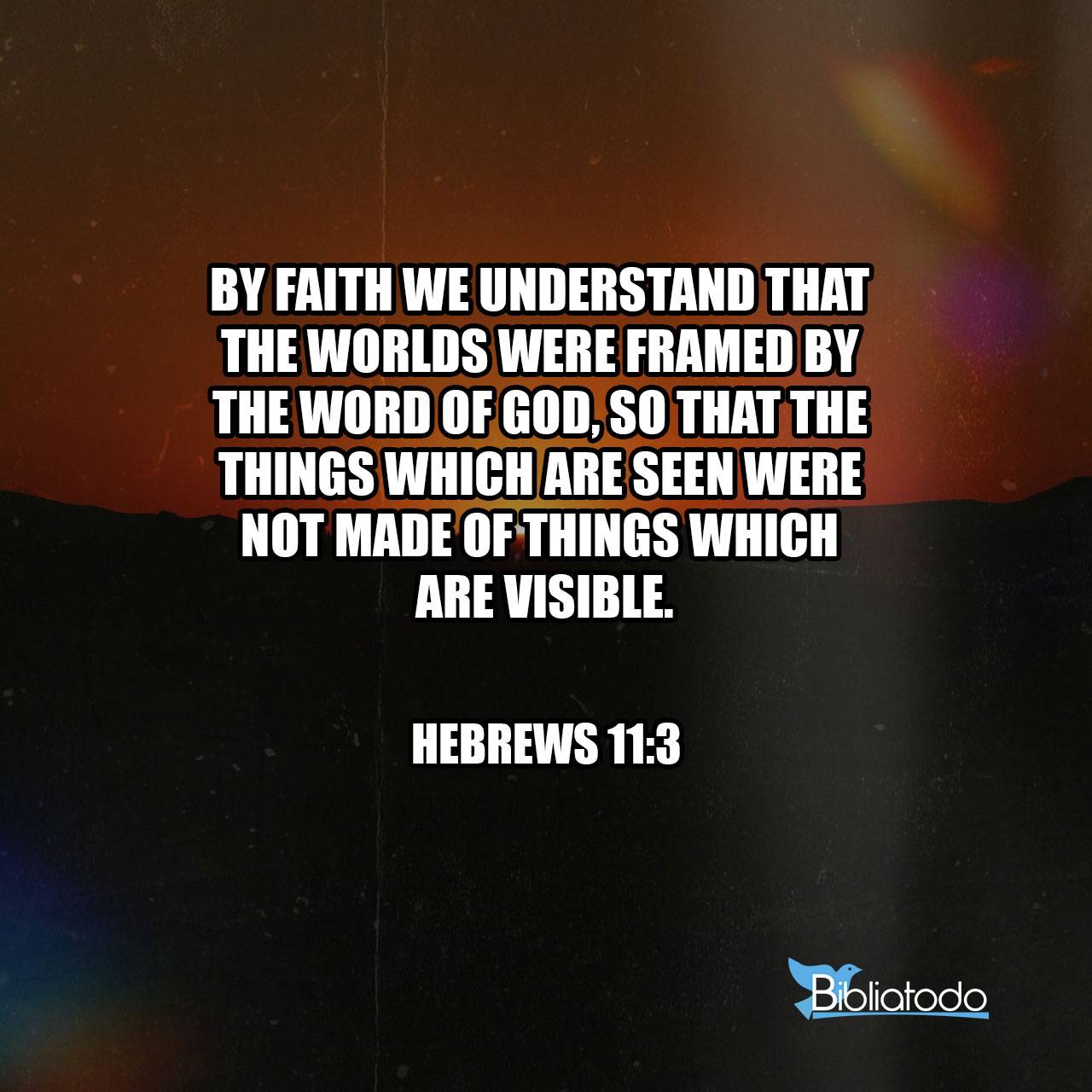 Hebrews 11:3 Bible Cross References | Connecting Verses Across ...