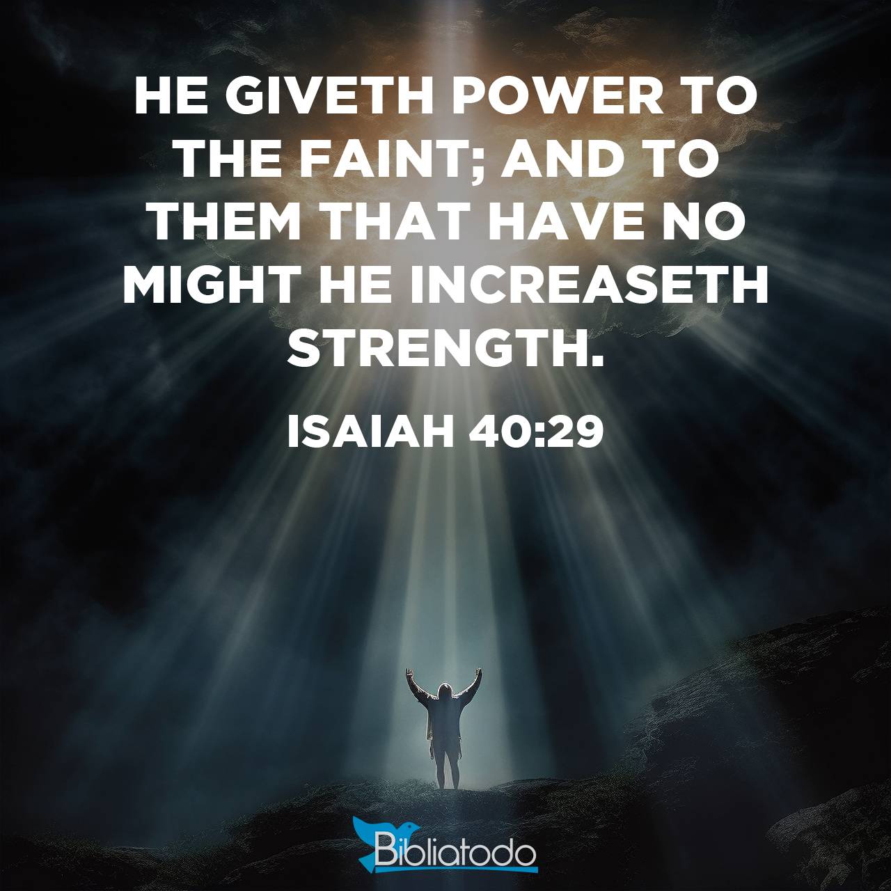 Isaiah 40:29 KJV-Strongs - H5414 He giveth [H8802] H3581 power H3287 to ...