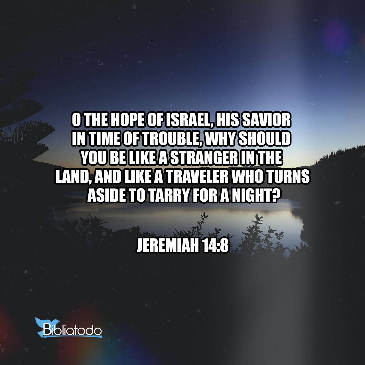 Jeremiah 14:8 Bible Cross References | Connecting Verses Across ...