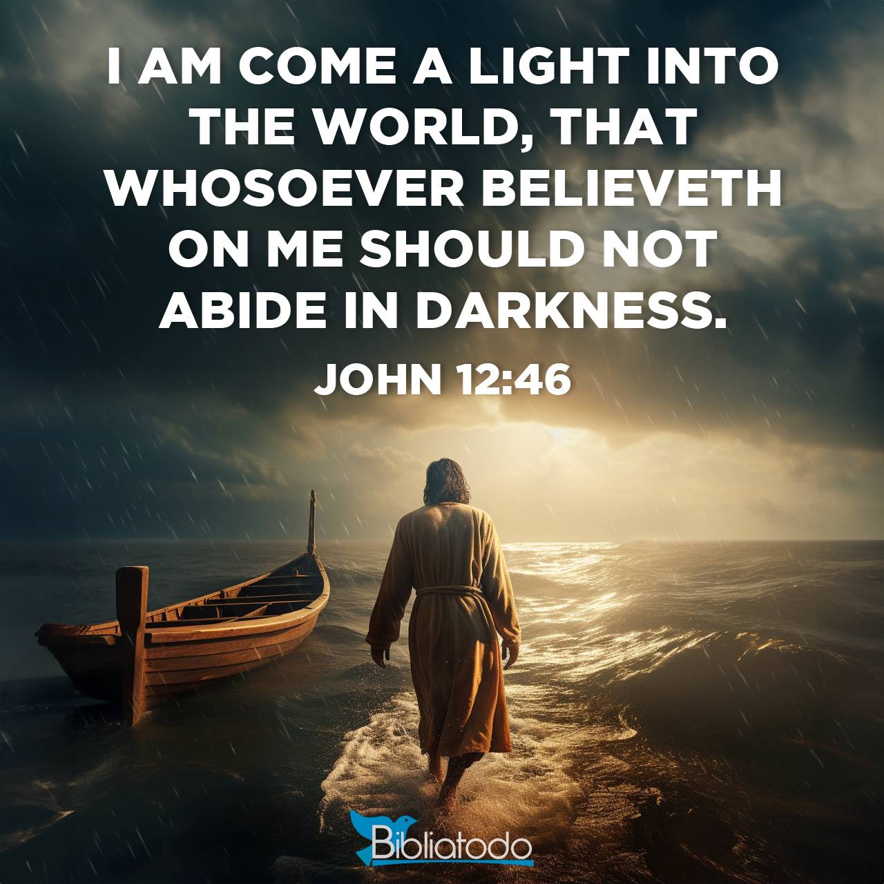 John 12:46 LEB - I have come as a light into the world, in order that ...