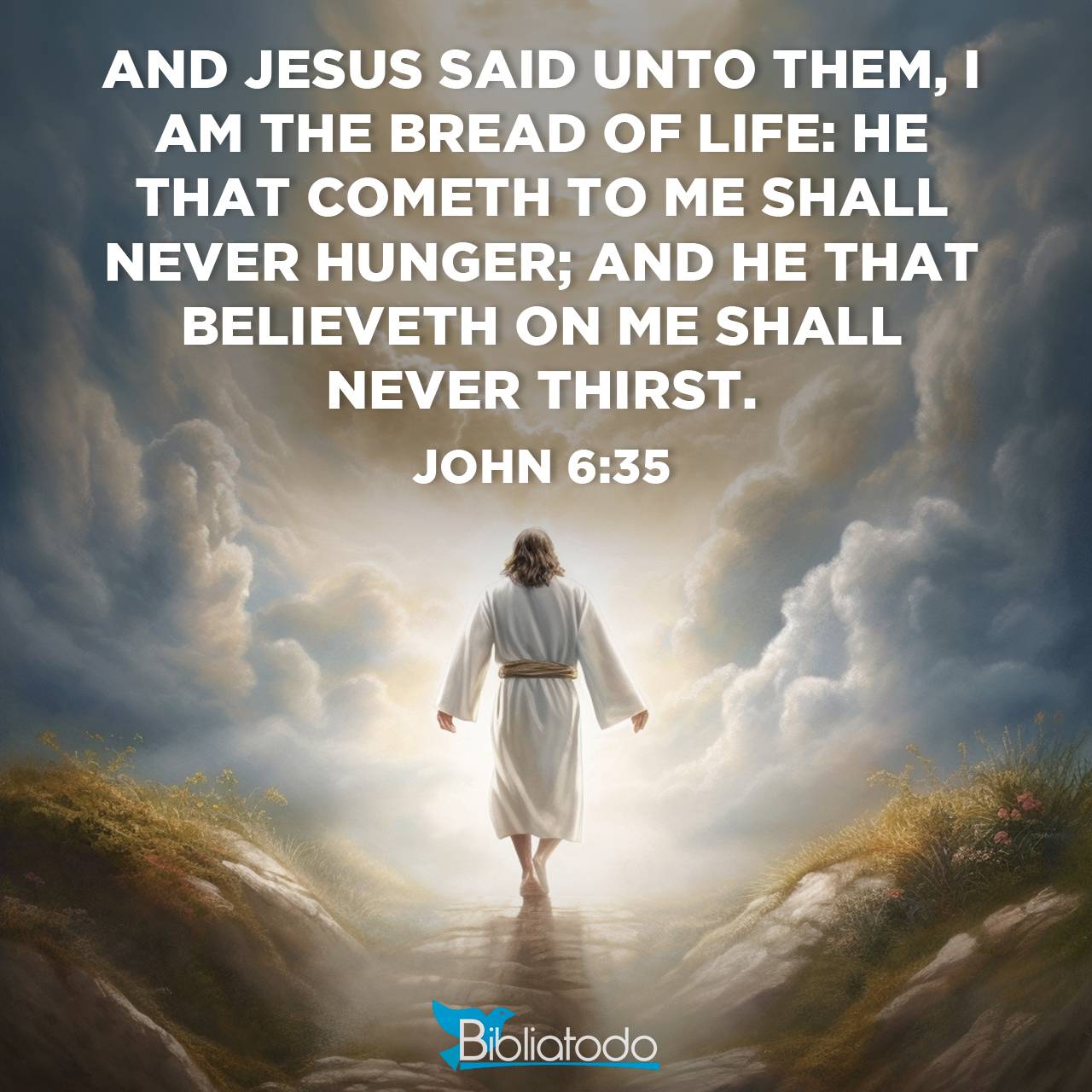 John 6:35 NIRV - Then Jesus said, “I am the bread of life. Whoever ...