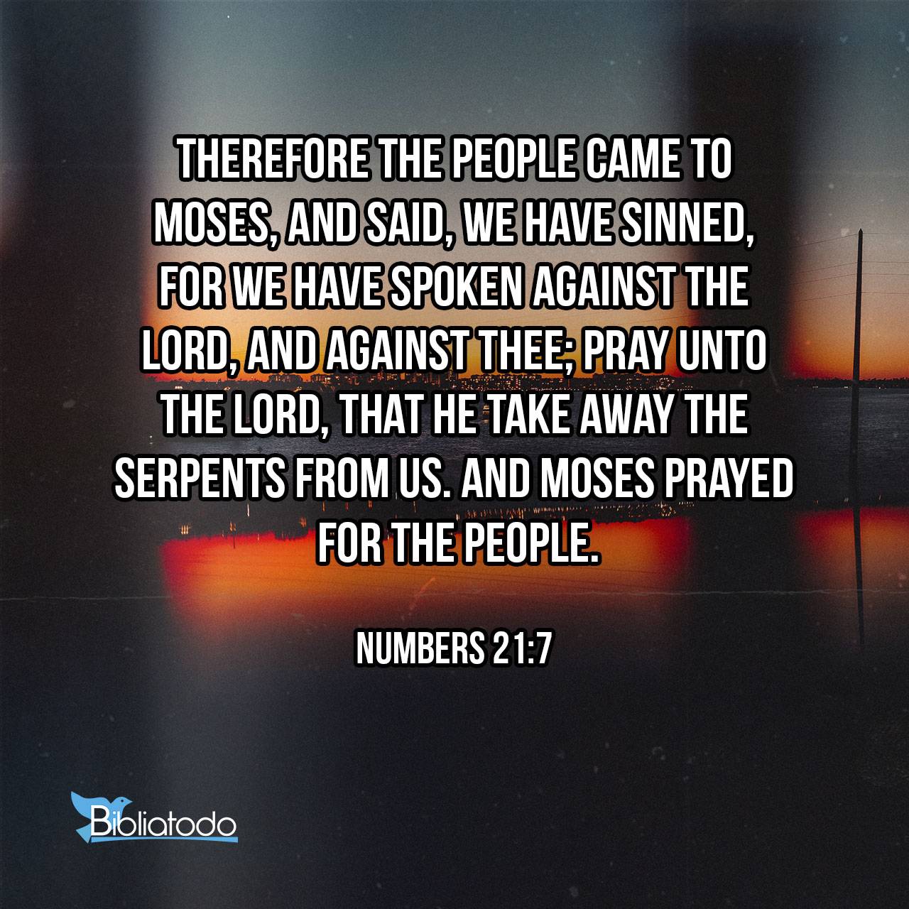 Numbers 21:7 Bible Cross References | Connecting Verses Across ...