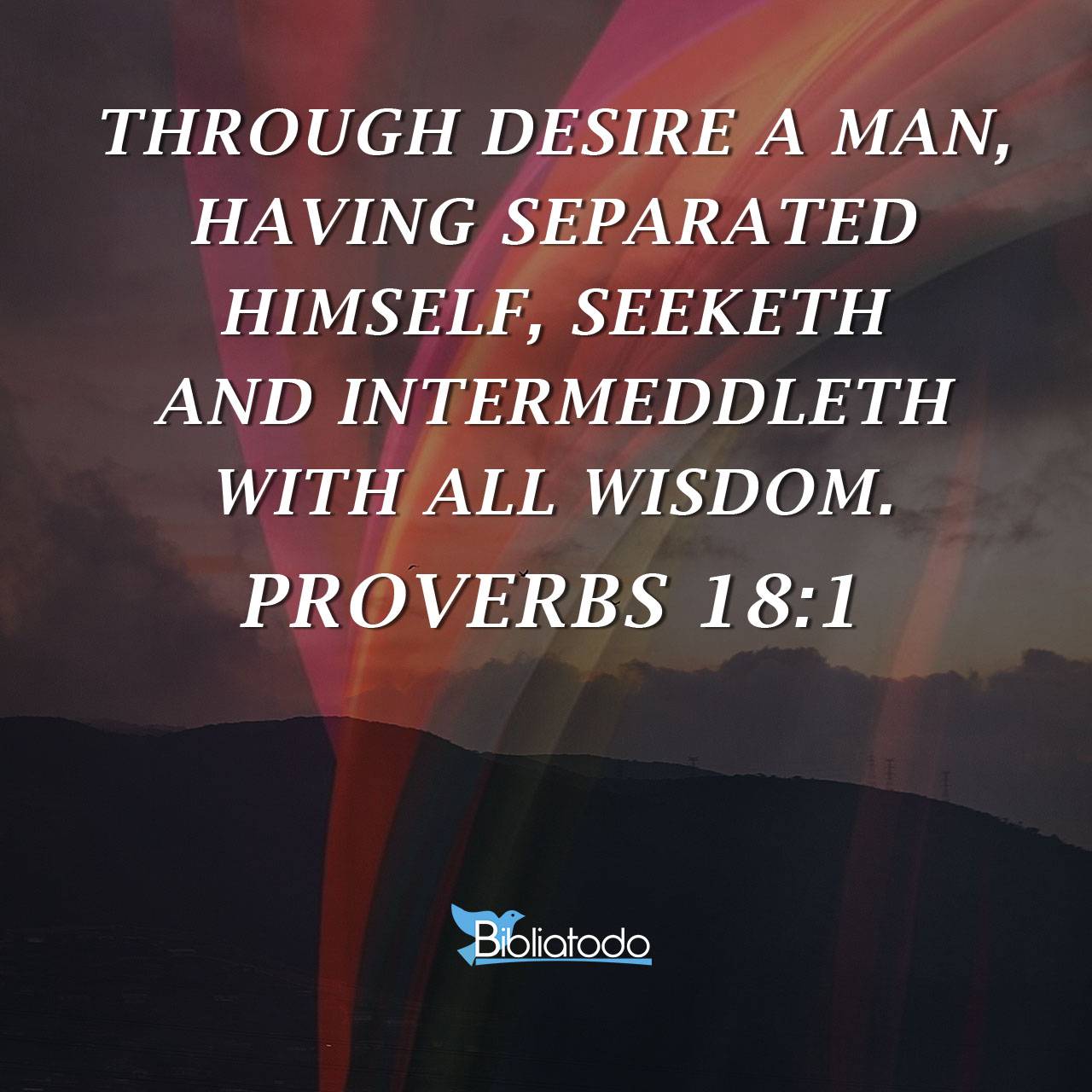 Proverbs 18:1 Bible Cross References | Connecting Verses Across Scripture - GNBDK