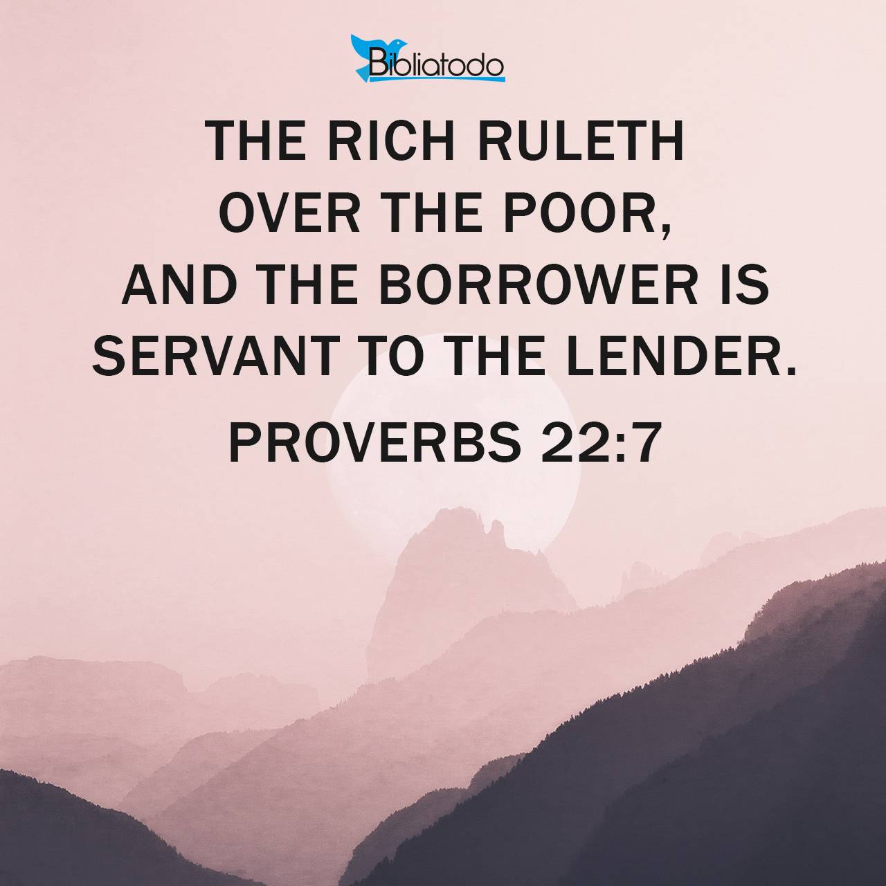 Proverbs 22:7 Bible Cross References | Connecting Verses Across Scripture - KJV