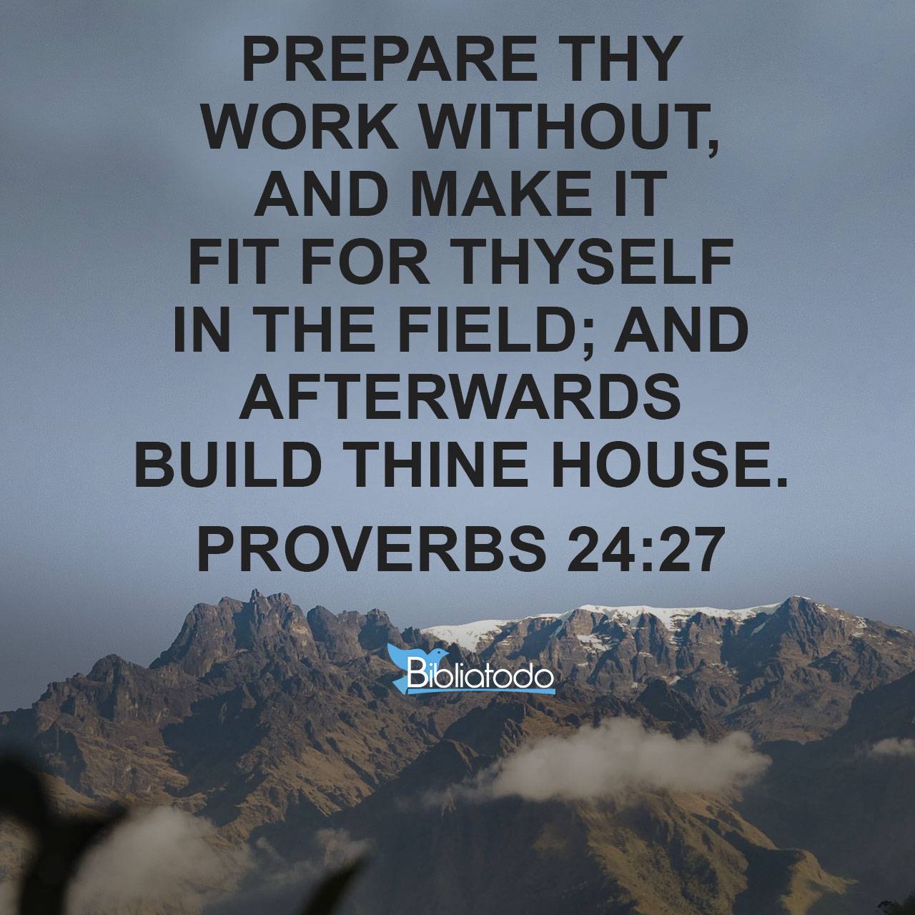 Proverbs 24:27 Bible Cross References | Connecting Verses Across ...
