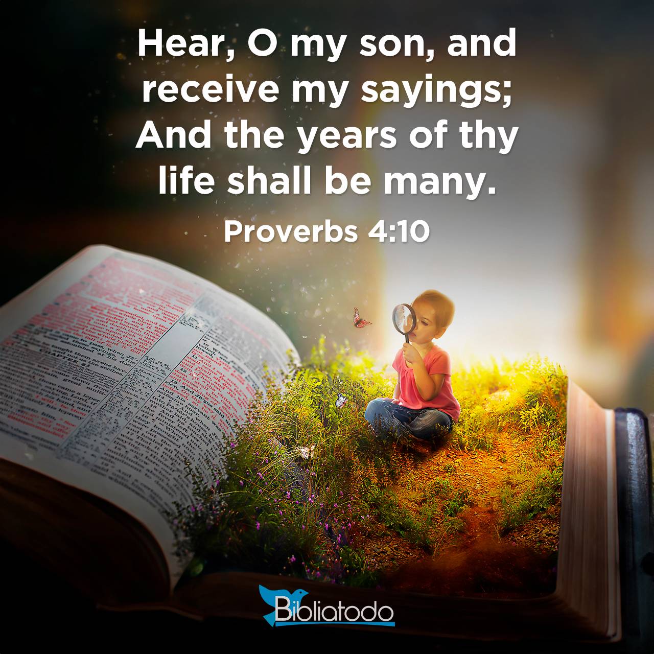 Proverbs 4:10 ASV1901 - Hear, O my son, and receive my sayings; And the ...