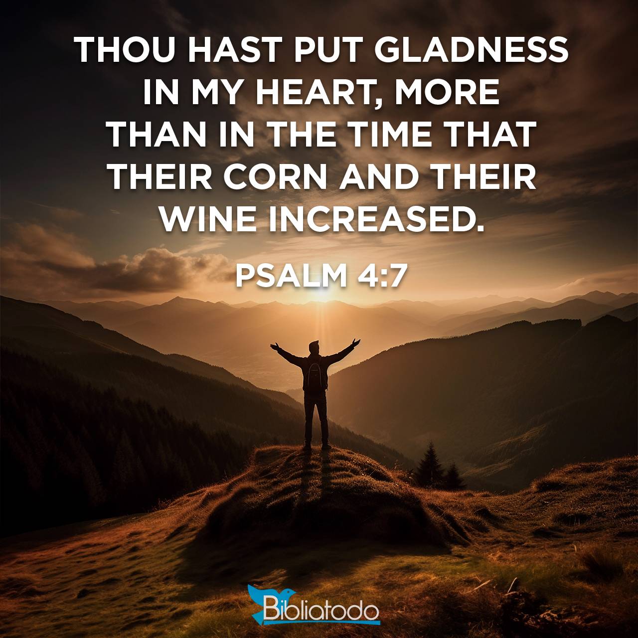 Psalm 4:7 CEVDCI - You brought me more happiness than a rich harvest of ...