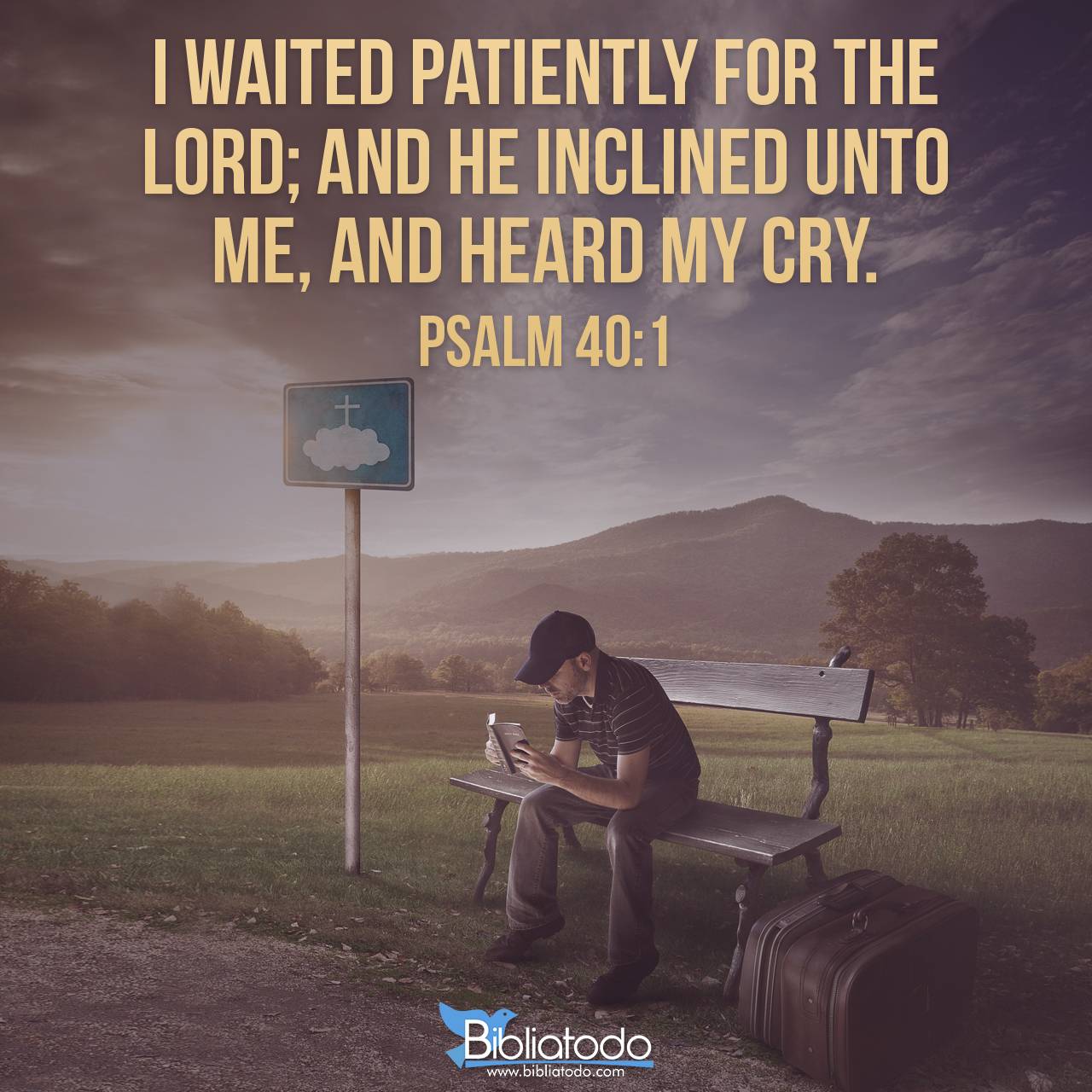 Psalm 40:1 AMP - I waited patiently and expectantly for the Lord; And He inclined to me and ...
