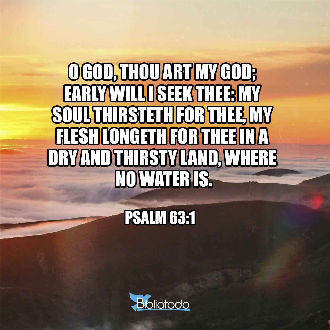 Psalm 63:1 Rotherham - A Melody of David. When he was in the Wilderness ...