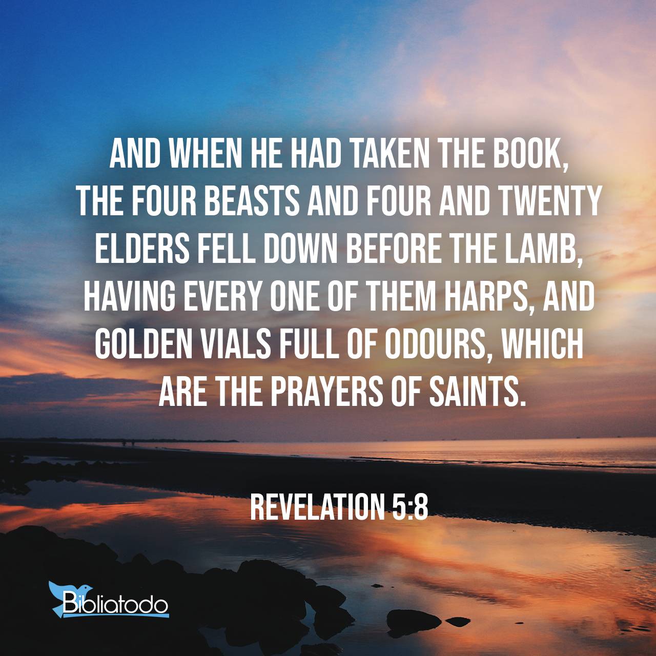 Revelation 5:8 GNBDC - As he did so, the four living creatures and the ...