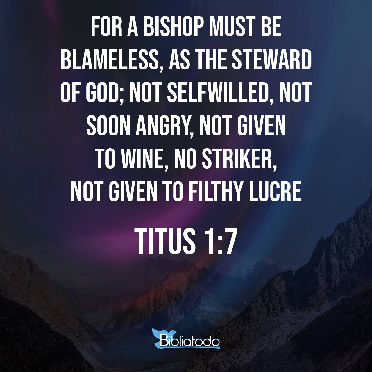 Titus 1:7 Bible Cross References | Connecting Verses Across Scripture ...