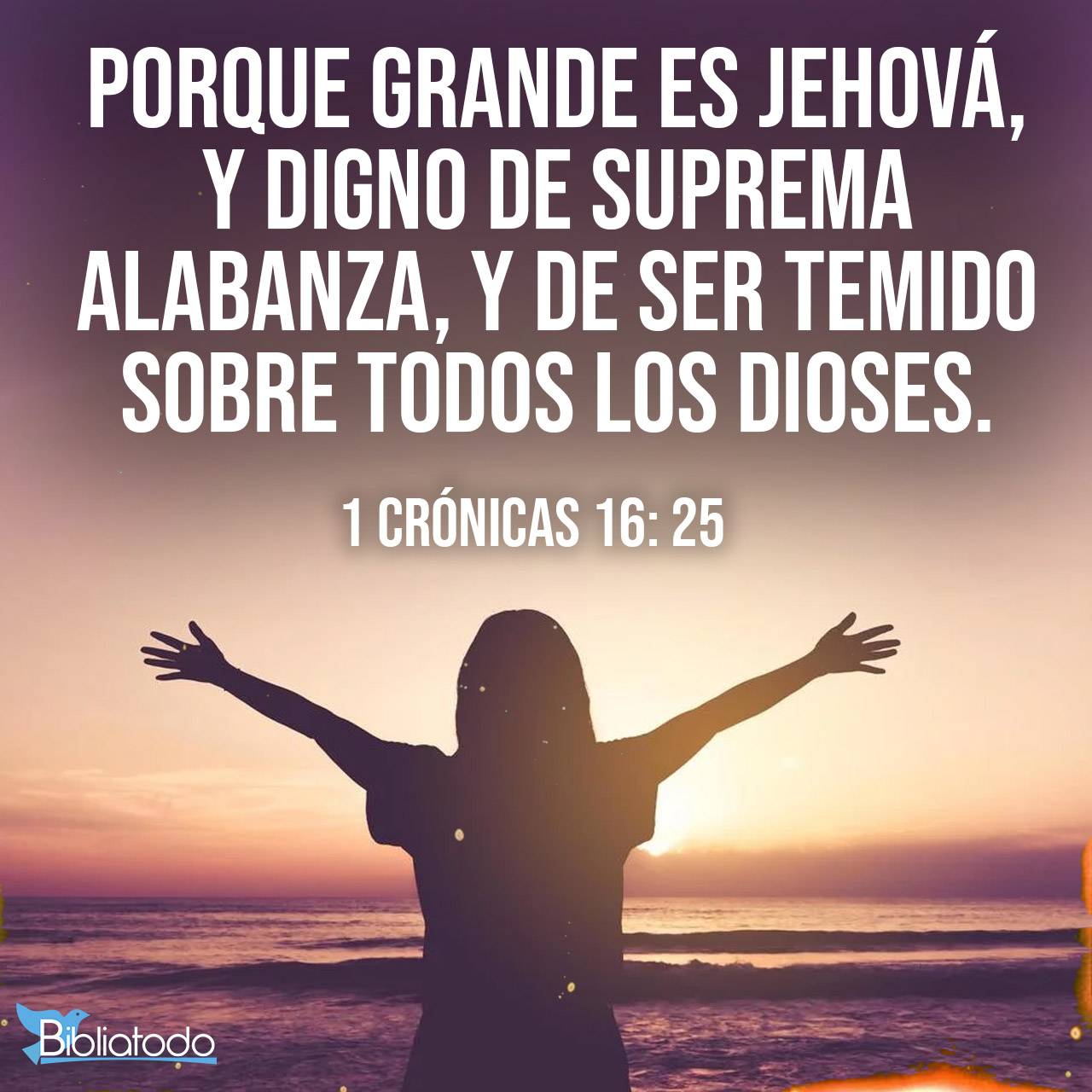 1 Crónicas 16:25 RV1960 - Porque grande es Jehová, y digno de suprema ...