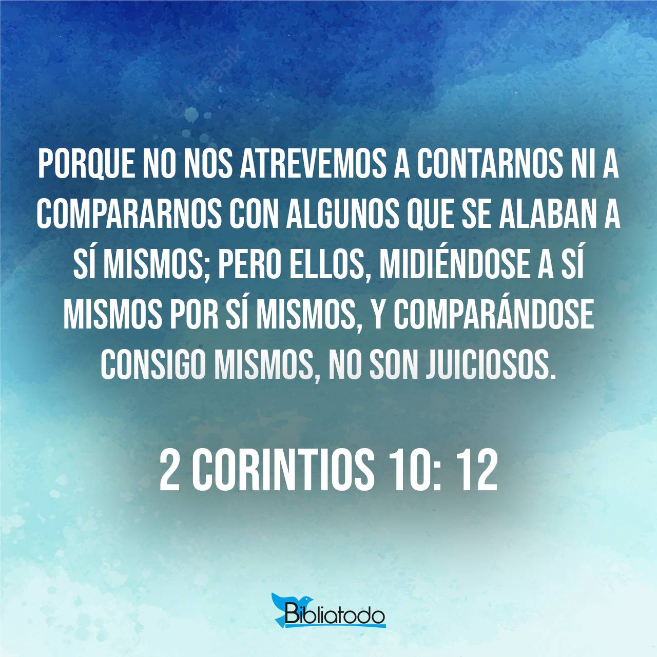 2 Corintios 10:12 Referencias Cruzadas de la Biblia | Conexiones Versículo a Versículo - RV1960
