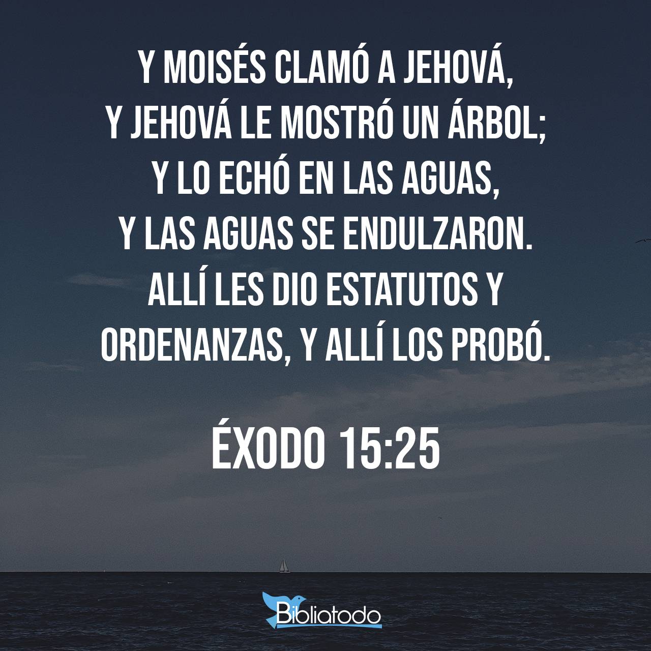 Éxodo 15:25 RV1960 - Y Moisés clamó a Jehová, y Jehová le mostró un ...