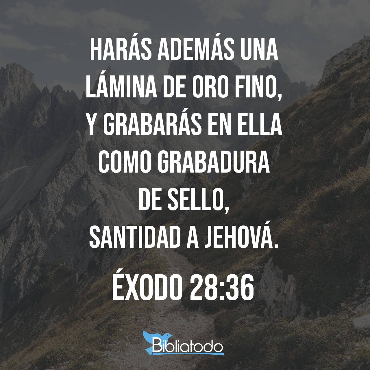 Éxodo 28:36 DHH - »Haz una placa de oro puro, y graba en ella, como si ...