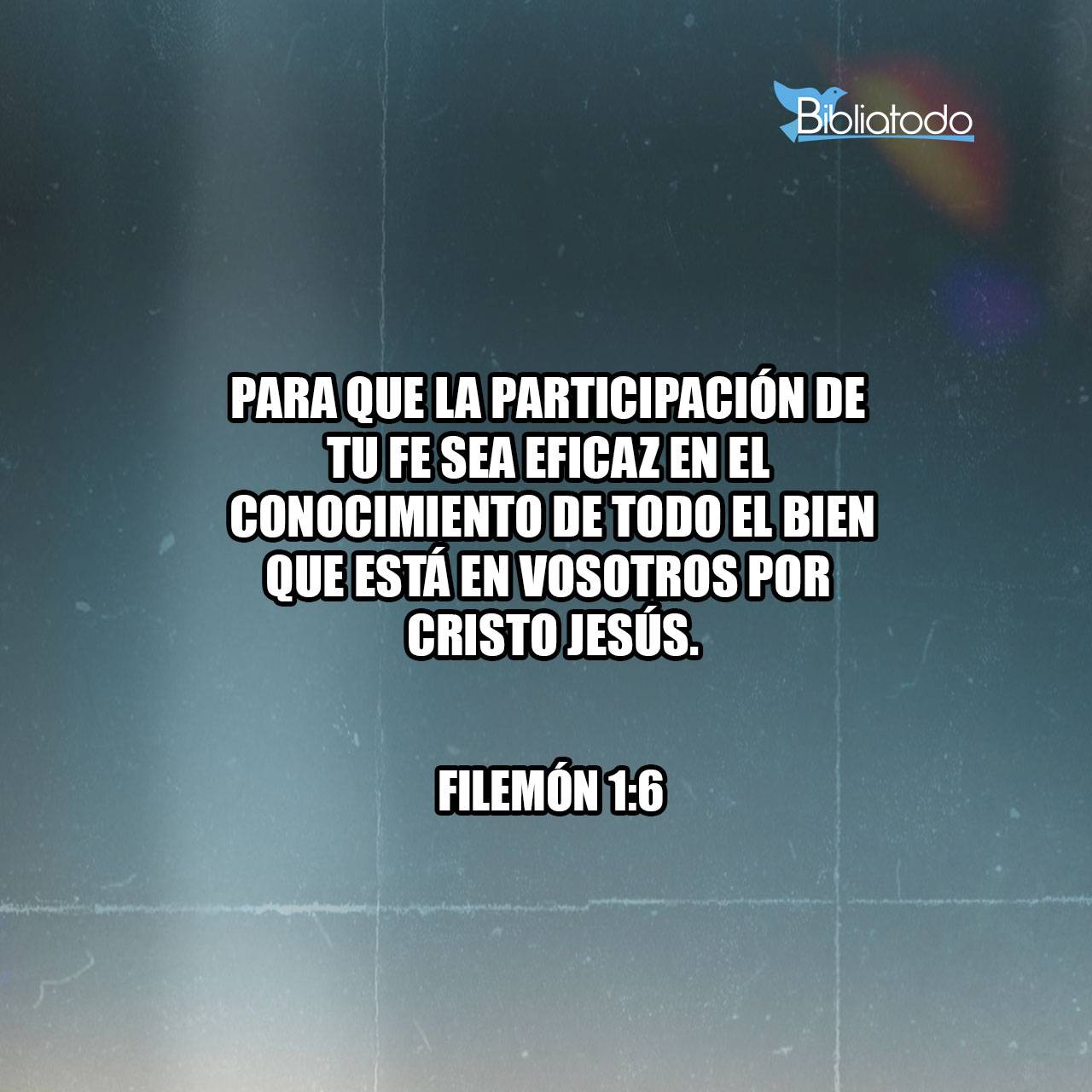 Filemón 1:6 ONBV - Ruego a Dios que la fe que tenemos en común te lleve ...