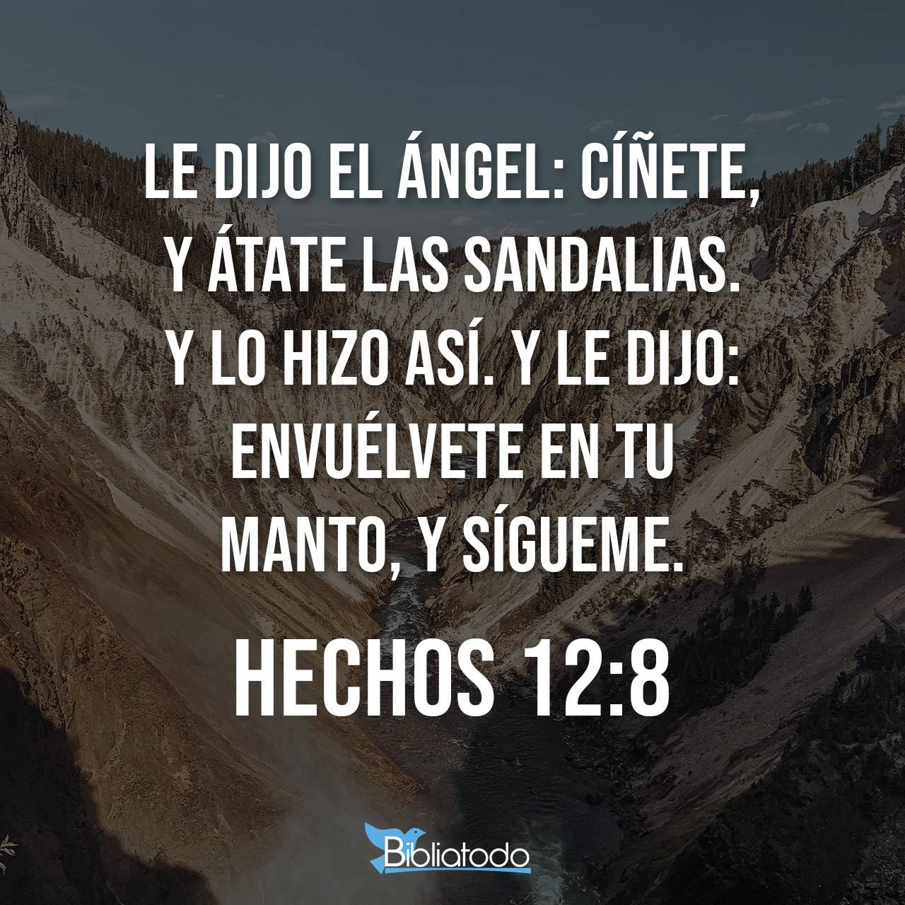 Hechos 12:8 RV1960 - Le dijo el ángel: Cíñete, y átate las sandalias. Y ...