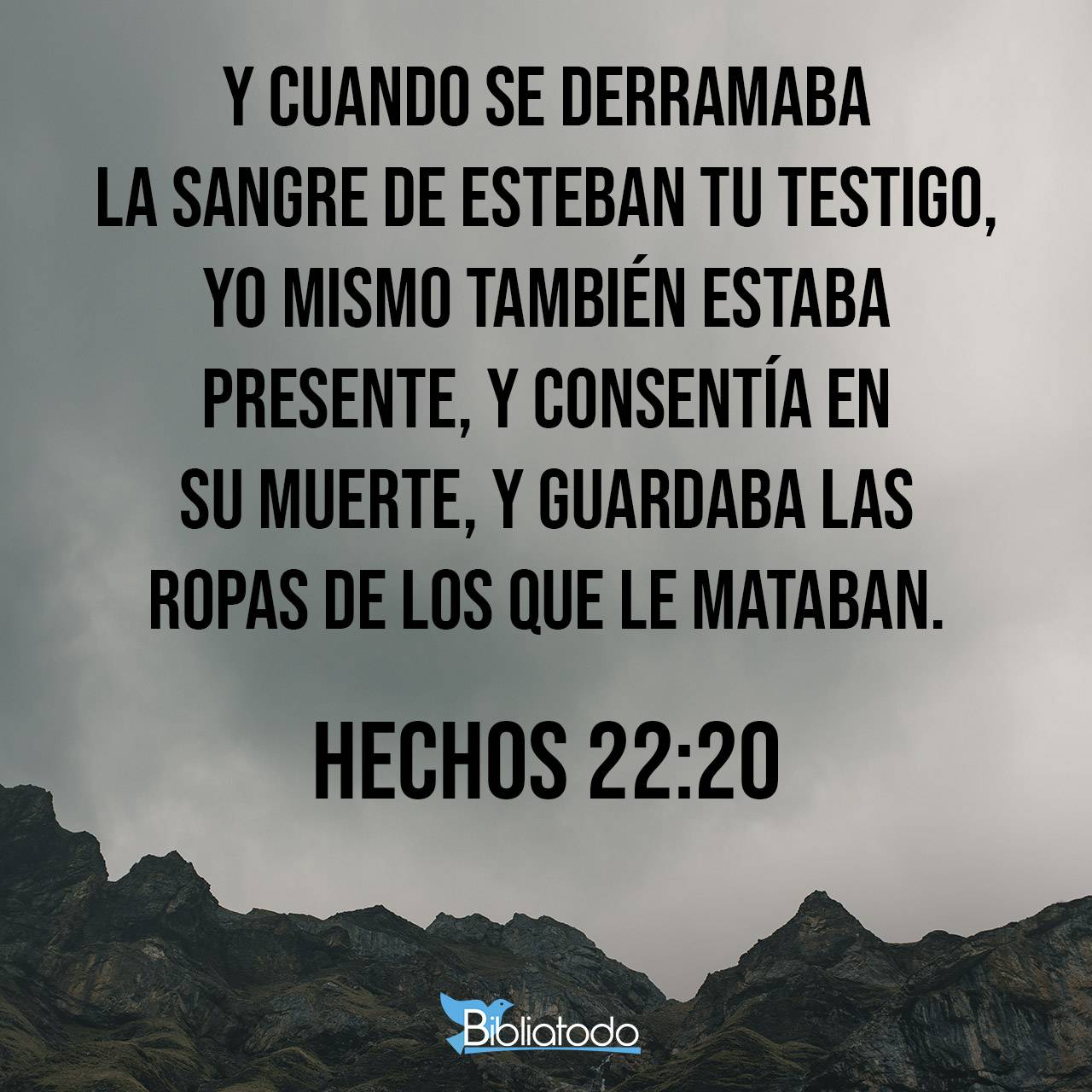 Hechos 22:20 RV1960 - y cuando se derramaba la sangre de Esteban tu ...
