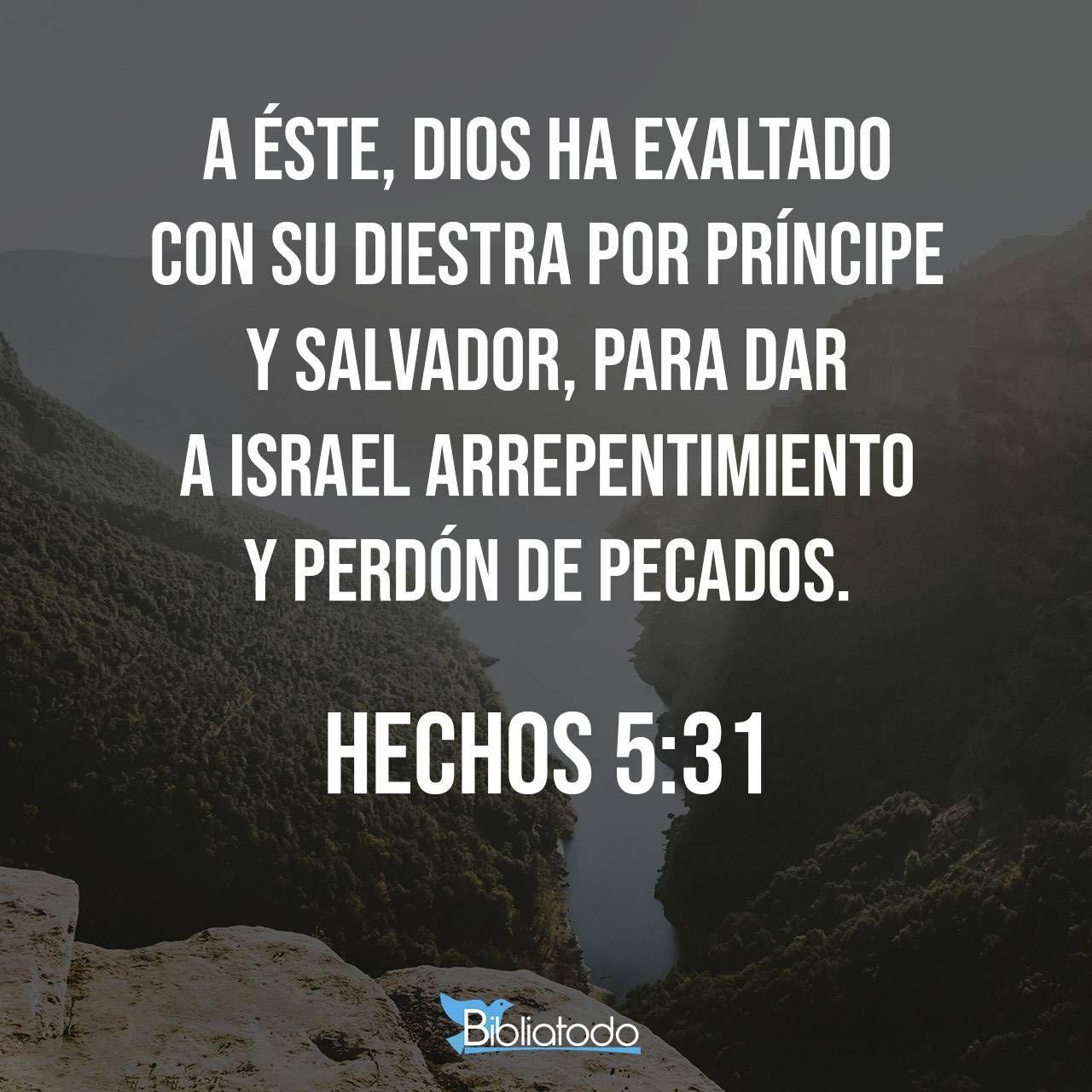 Hechos 5:31 RV1960 - A este, Dios ha exaltado con su diestra por ...