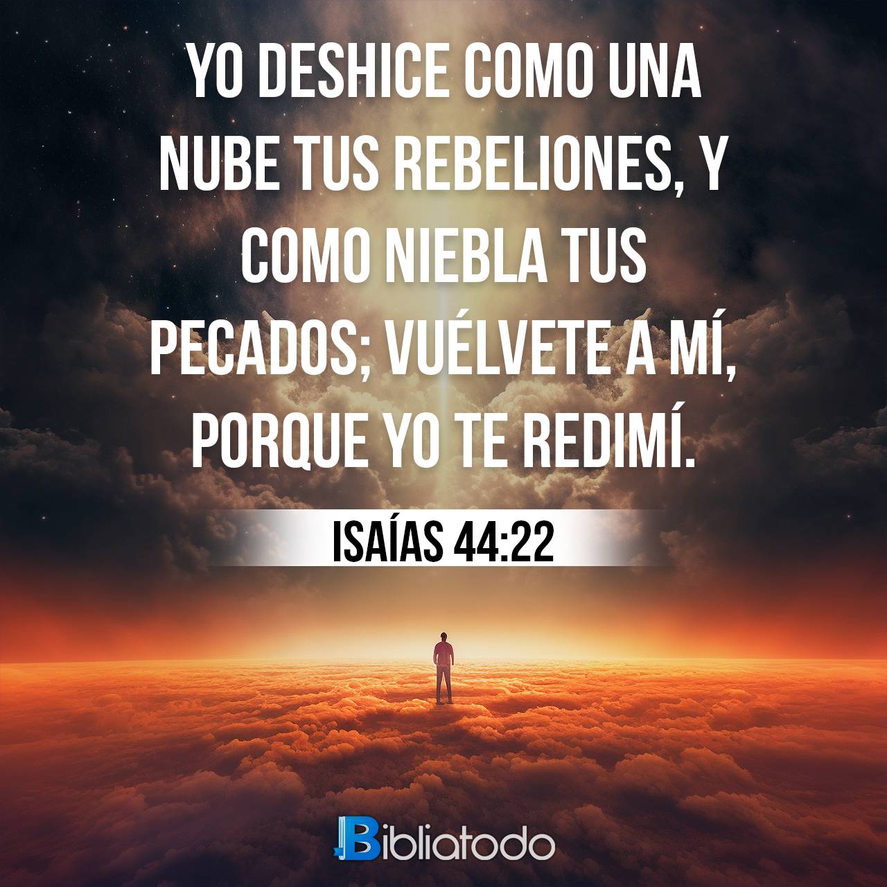Isaías 44:22 RV1960 - Versículo del Día