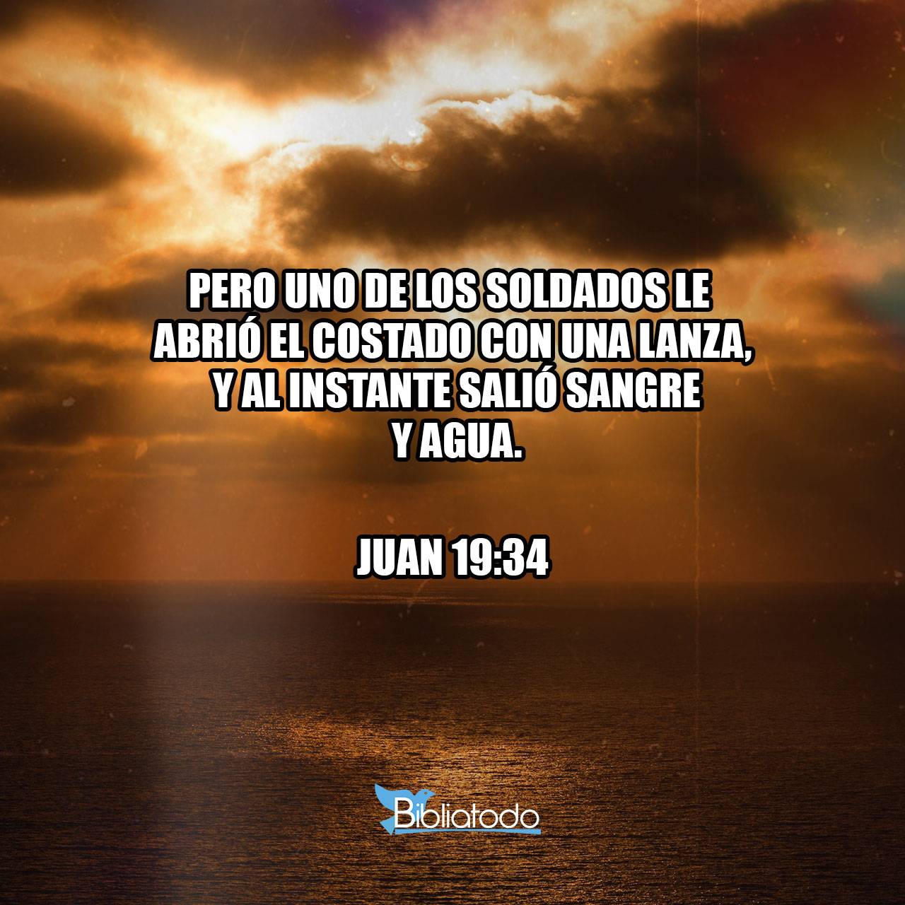 Juan 19:34 RV1960 - Pero uno de los soldados le abrió el costado con ...