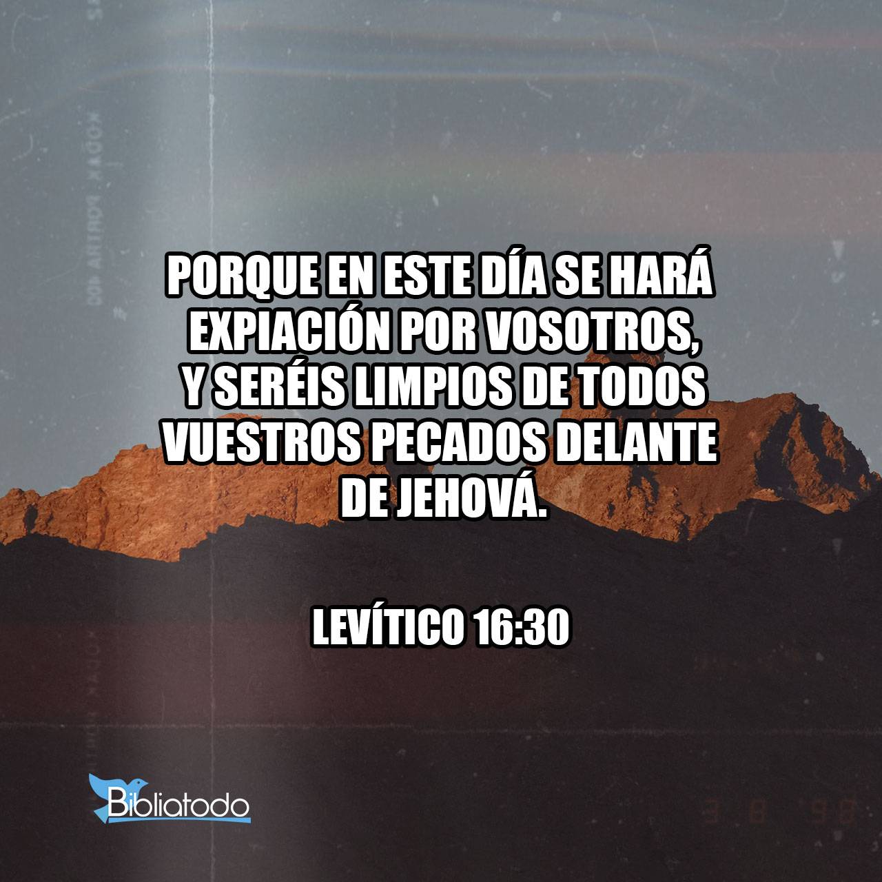 Levítico 16:30 RV1960 - Porque en este día se hará expiación por ...
