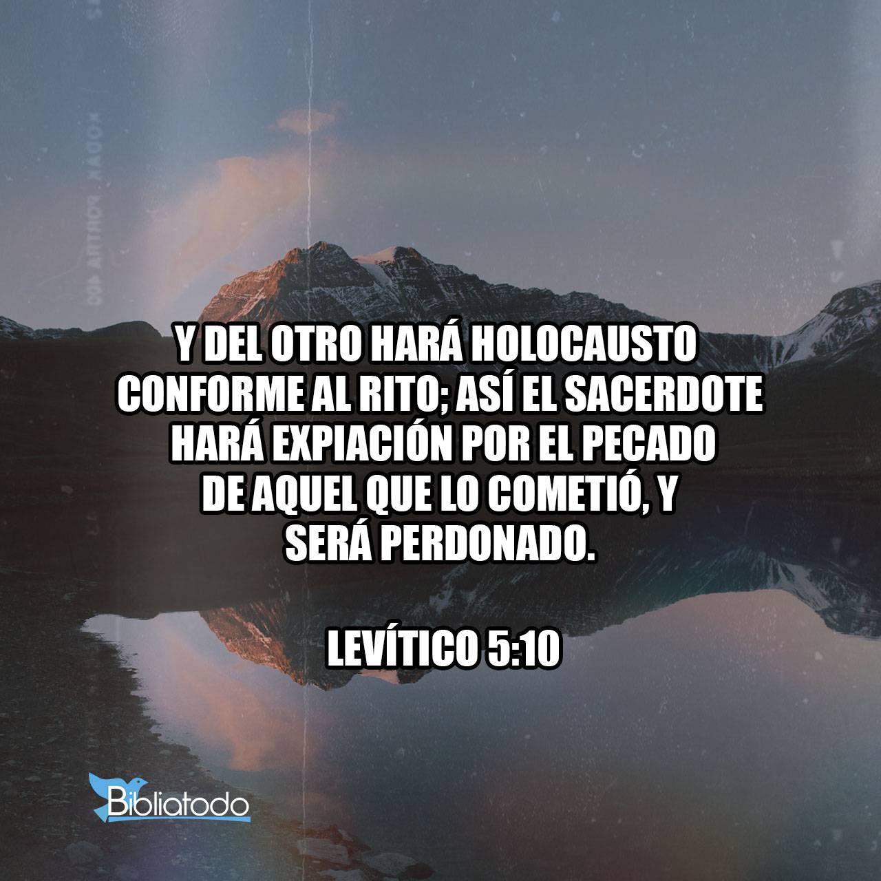 Levítico 5:10 RV1960 - Y del otro hará holocausto conforme al rito; así ...