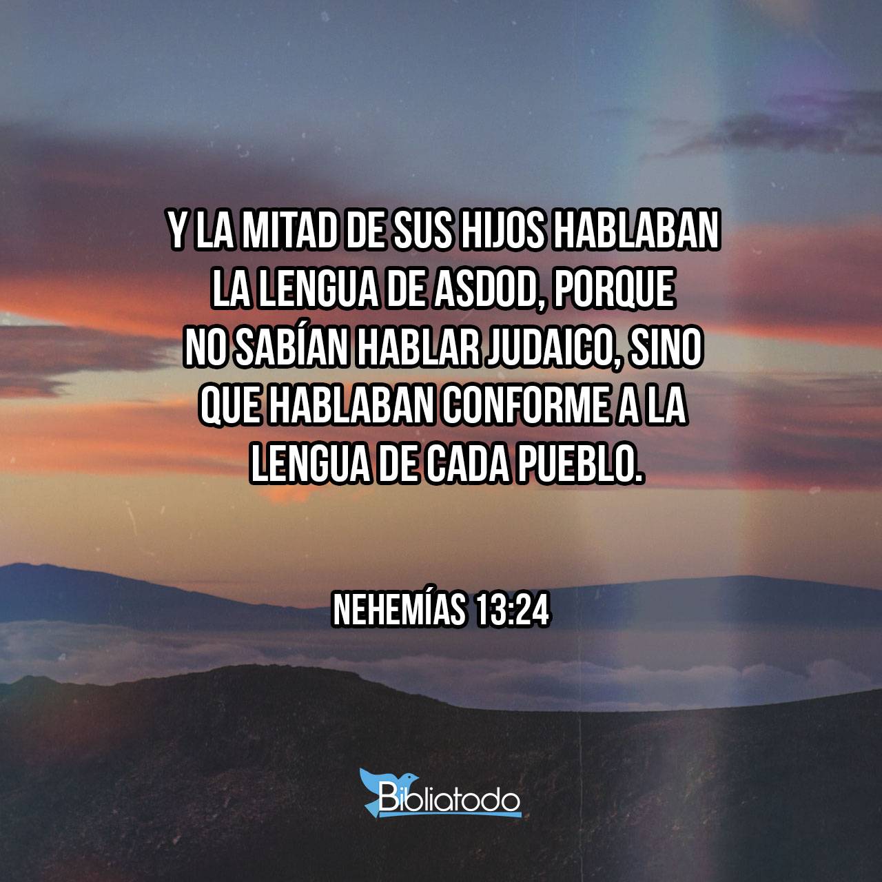 Nehemías 13:24 Referencias Cruzadas de la Biblia | Conexiones Versículo a Versículo - TLA