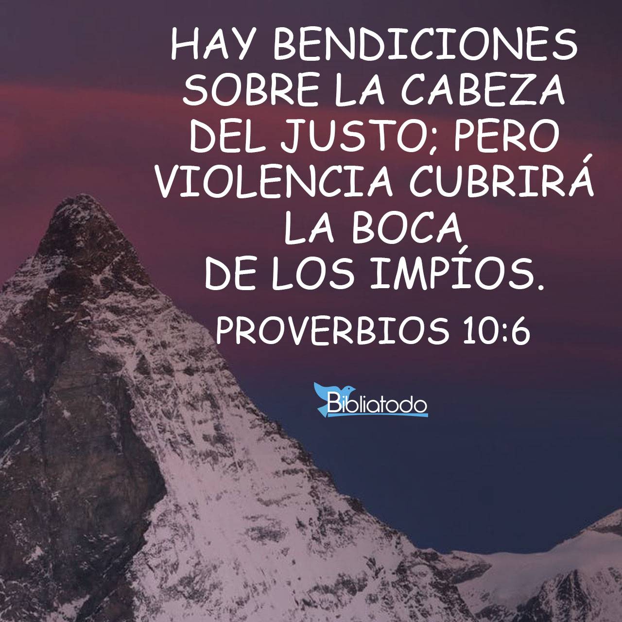 Proverbios 10:6 TNM - Las bendiciones son para la cabeza del justo ...