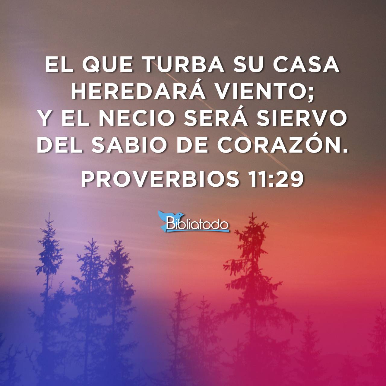 Proverbios 11:29 TA - Quien trae en desorden su propia casa, no poseerá ...