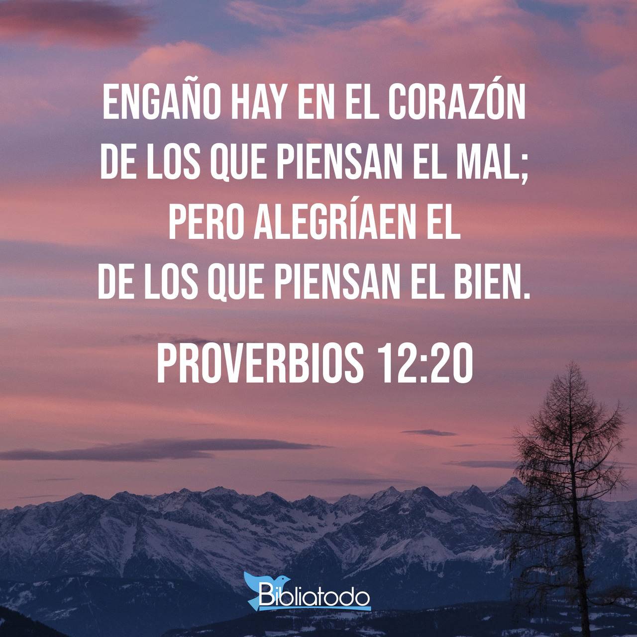 Proverbios 12:20 RV1960 - Engaño hay en el corazón de los que piensan ...