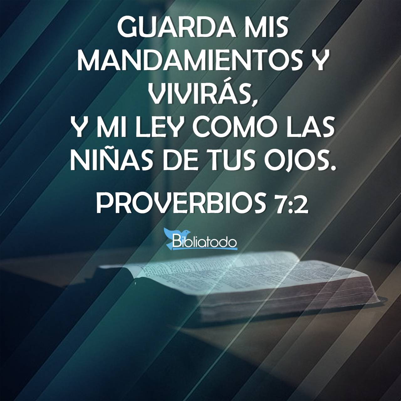 Proverbios 7:2 TA - Observa, oh hijo mío, mis mandamientos, y vivirás ...