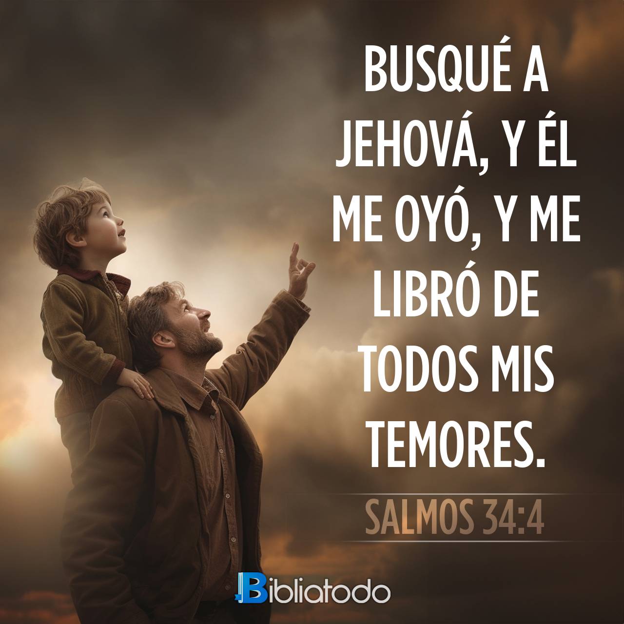 Salmos 34:4 RV1960 - Busqué a Jehová, y él me oyó, Y me libró de todos ...
