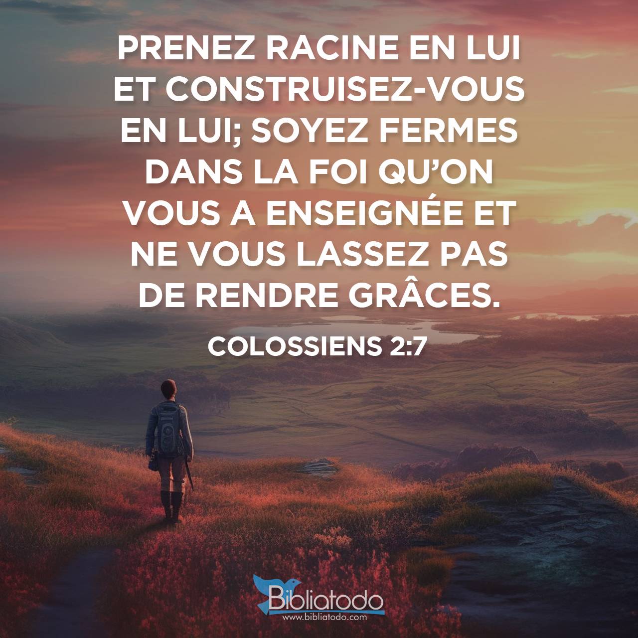 Colossiens 2:7 sacy - Verset Du Jour