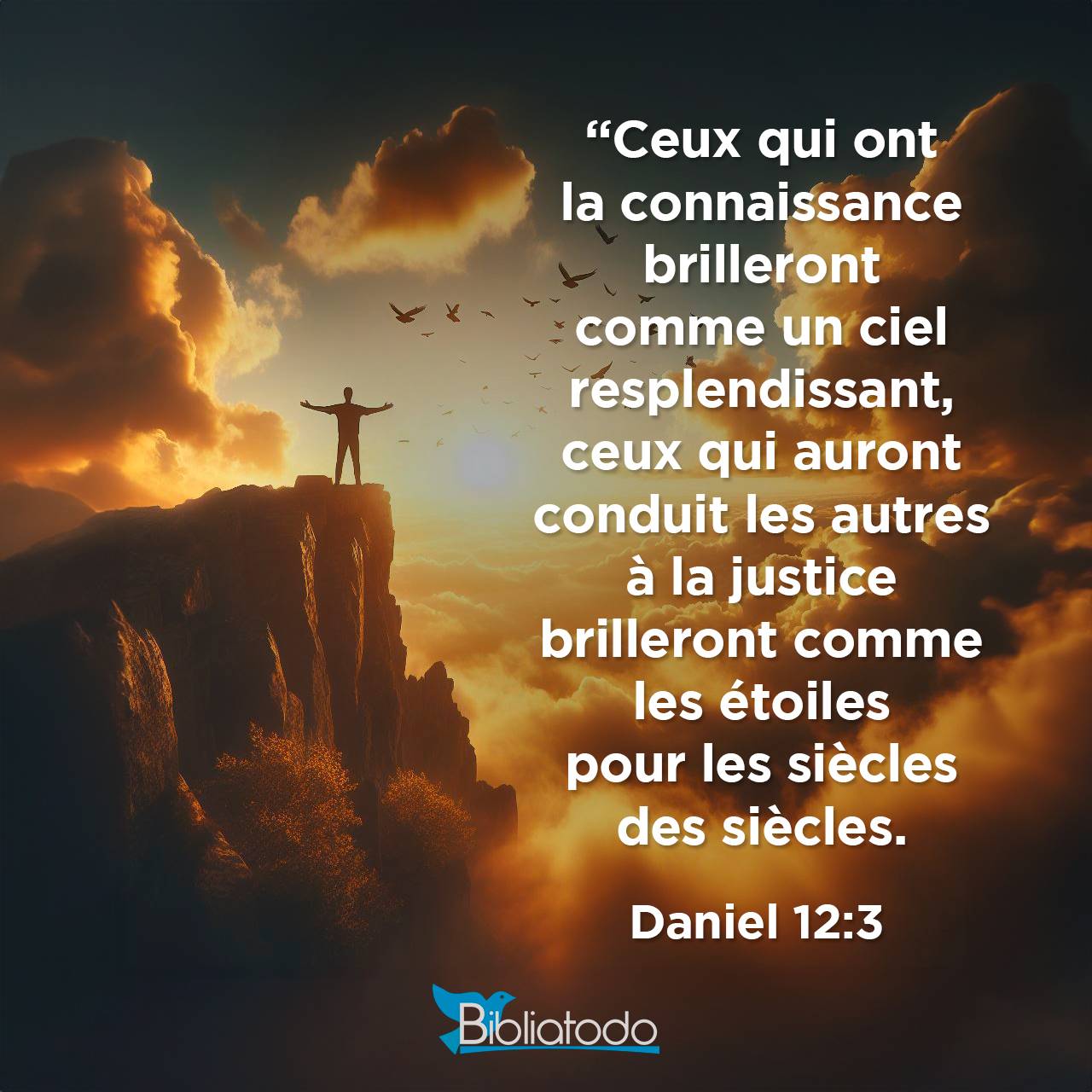 Daniel 12:3 NEG79 - Ceux qui auront été intelligents brilleront comme la splendeur du ciel, et ...
