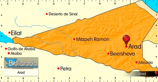 Arad - Mapa y Ubicación Geográfica