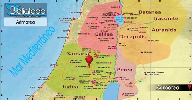 Arimatea: la doble altura - Mapa y Ubicación Geográfica
