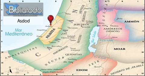 Asdod (Azotus): fortaleza y castillo - Mapa y Ubicación Geográfica