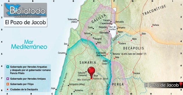 El Pozo de Jacob - Mapa y Ubicación Geográfica
