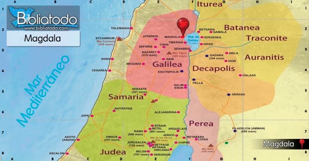 Magdala - Mapa y Ubicación Geográfica