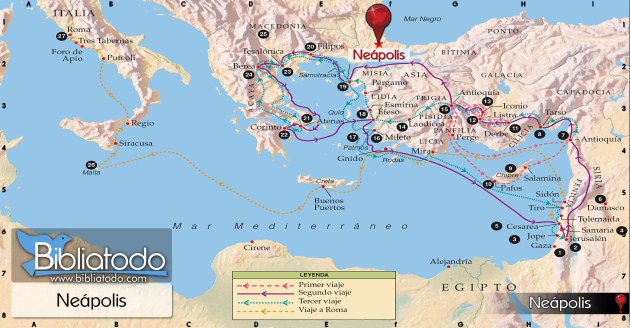 Neápolis: ciudad nueva - Mapa y Ubicación Geográfica