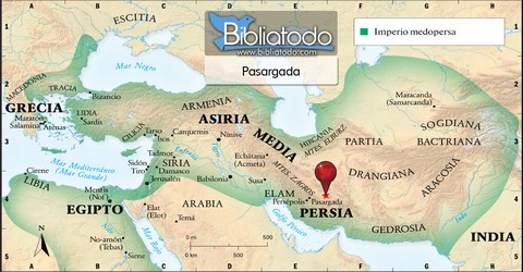 Pasargada - Mapa y Ubicación Geográfica