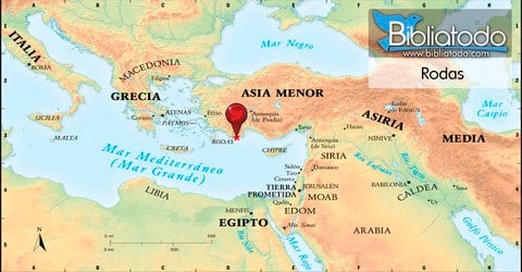 Rodas : Isla - Mapa y Ubicación Geográfica